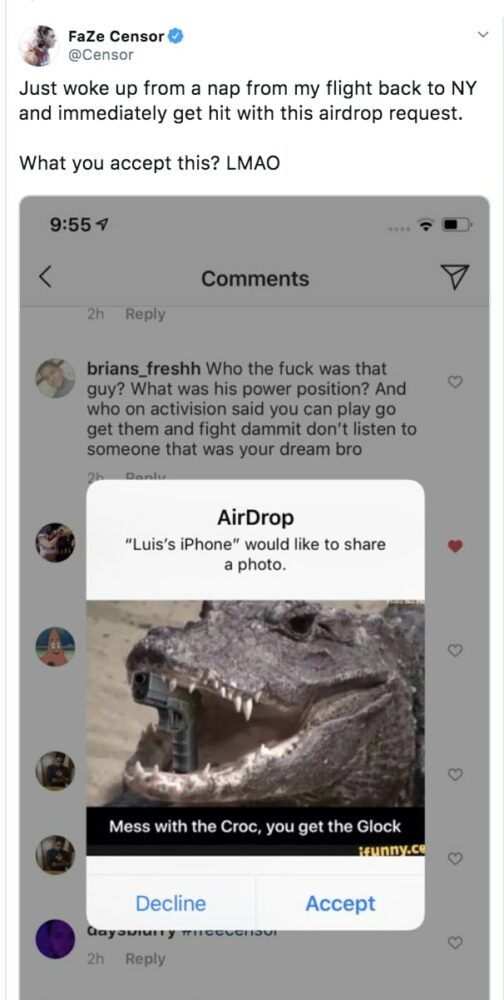 35 Times People Got Hilariously Trolled By AirDrops From Strangers