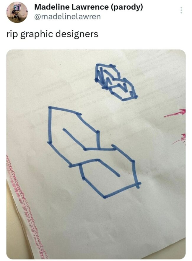 "RIP Graphic Designers" Meme Roasts Awful Logos Being Created By AI ...