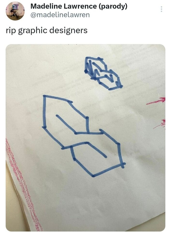 "RIP Graphic Designers" Meme Roasts Awful Logos Being Created By AI ...