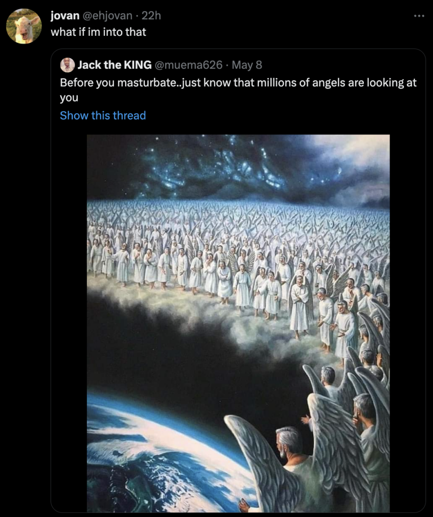 Religious Tweet About Angels 'Watching' Us Misses Its Intended Audience ...