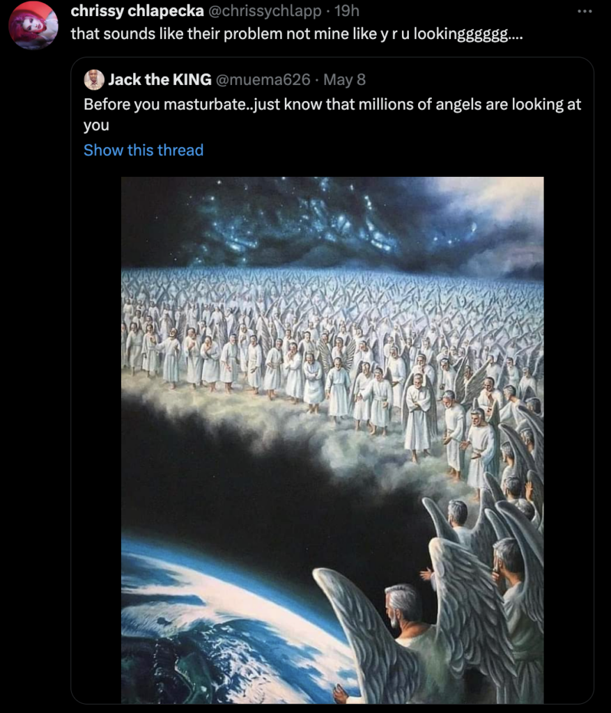 Religious Tweet About Angels 'Watching' Us Misses Its Intended Audience ...