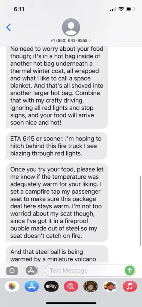 28 Funny DoorDash Texts Between Customers And Drivers