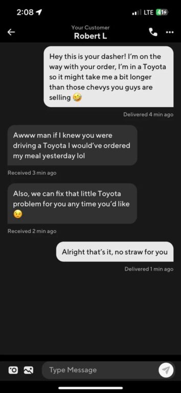 28 Funny Doordash Texts Between Customers And Drivers