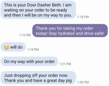 28 Funny DoorDash Texts Between Customers And Drivers