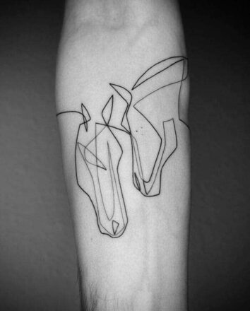 Artist Creates Mesmerizing Tattoos By Using Just One Continuous Line ...