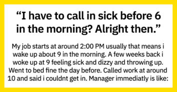 Boss's Demand For Employees To Call Out Sick Before 6AM Backfires