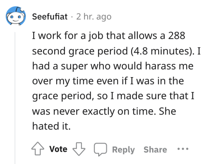 Worker Disciplined For Being 22 Seconds Late, So Now They Call In Every ...