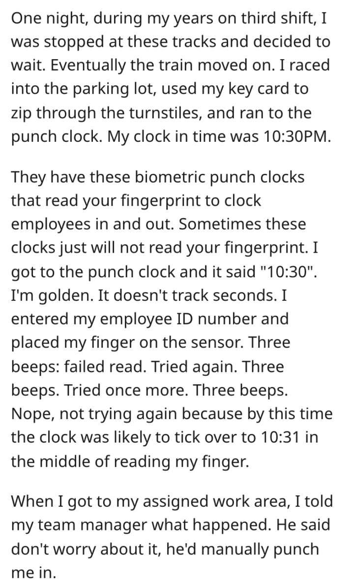 Worker Disciplined For Being 22 Seconds Late, So Now They Call In Every ...