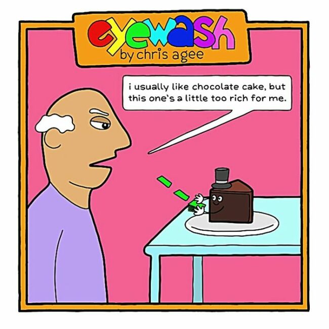 55 Funny And (Mostly) Wholesome One-Panel Comics From "Eyewash" Cartoonist Chris Agee