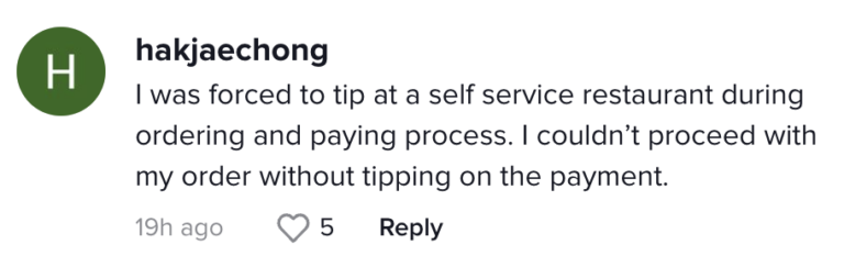 Customer Says This Restaurant Charged Her An Automatic Gratuity On Her ...