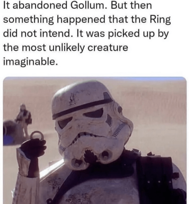 40 Funny Star Wars And Lord Of The Rings Mash-Up Memes Forged In Mt ...