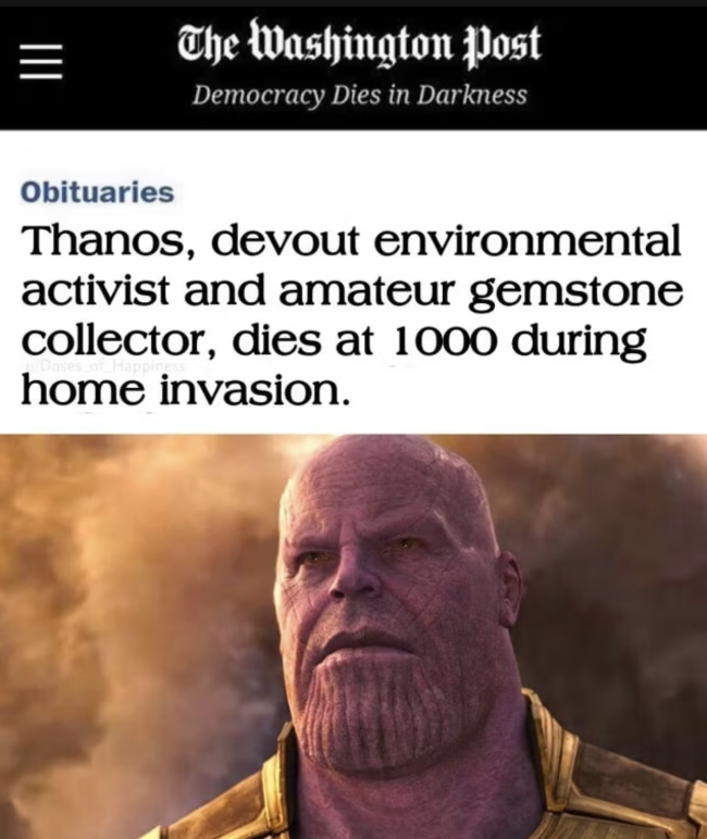 30 Memes About Thanos...Perfectly Balanced, As All Things Should Be