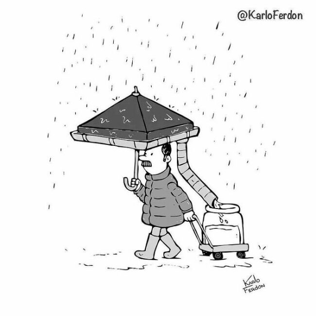45+ Absurd Minimalist Comics Without Any Words By Humor Artist Karlo Ferdon