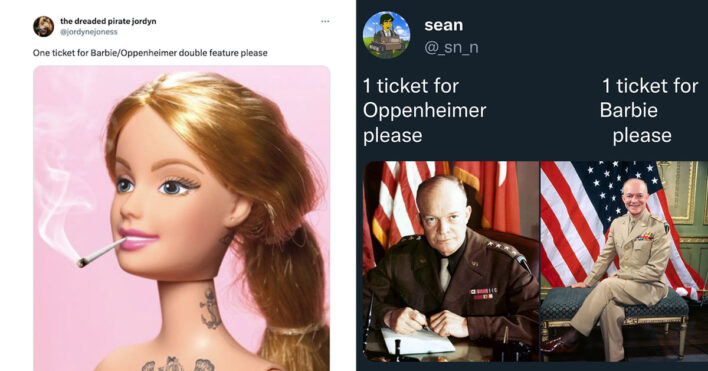 Barbie Vs Oppenheimer — 40+ Funniest "Barbenheimer" Memes For Anyone ...