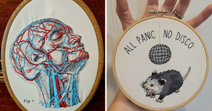 40 Inspiring, Interesting, And Cool Embroidery Designs Master ...