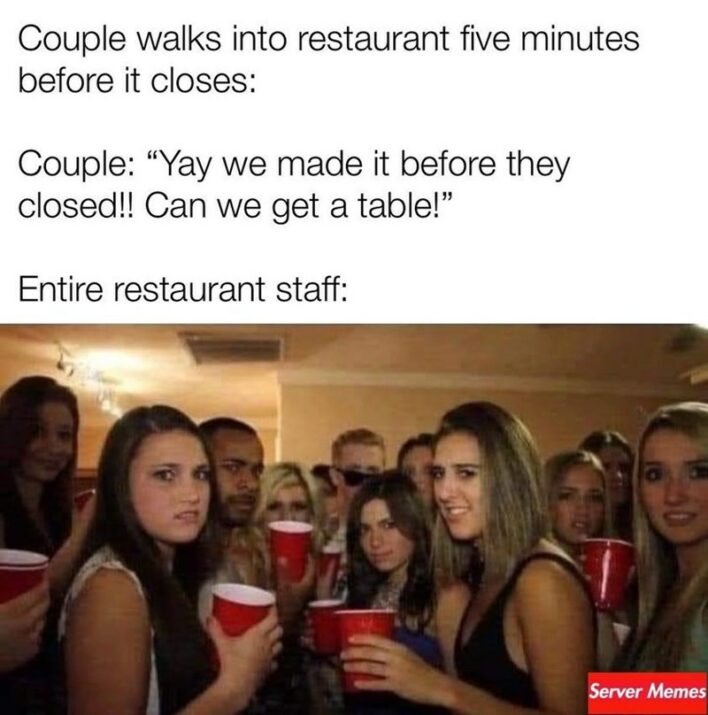 30 Funniest Food Service Memes For Front And Back Of House Workers This ...