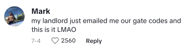 Tenant Gets New Gate Code From Manager Then Reveals This Is A Code ...