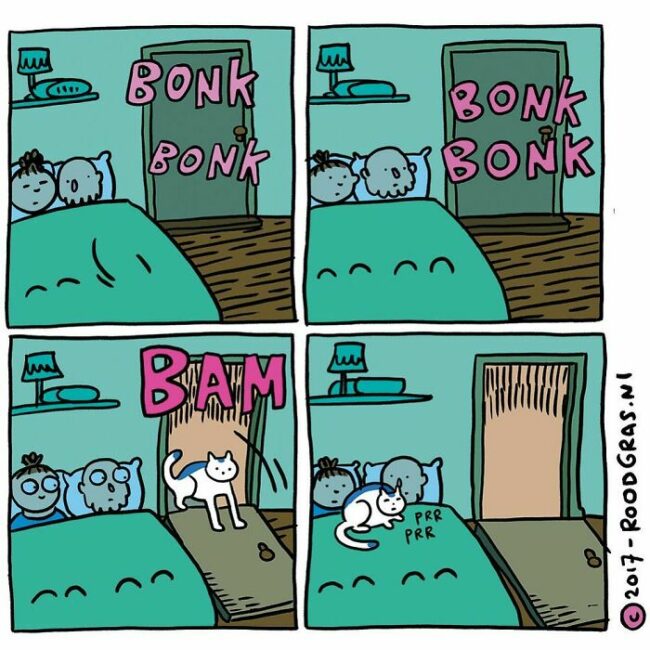 40 Hilarious Wordless Cat Comics Purrfectly Portraying Their ...