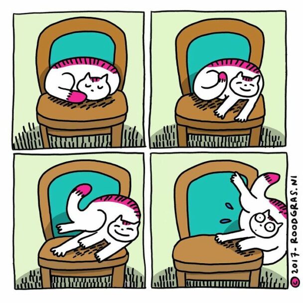 40 Hilarious Wordless Cat Comics Purrfectly Portraying Their ...