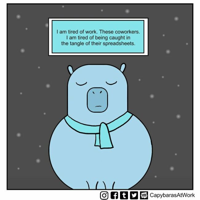 30+ Comics From "Capybaras At Work" That Are As Funny As They Are Relatable