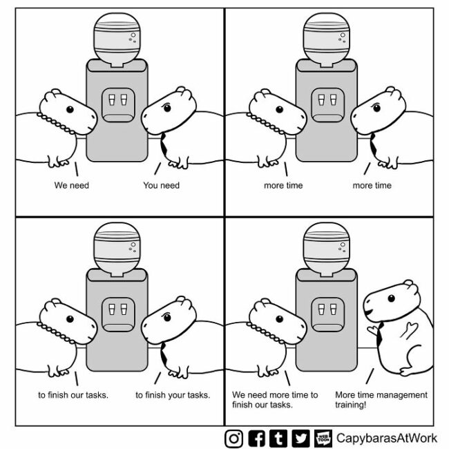 30+ Comics From "Capybaras At Work" That Are As Funny As They Are Relatable