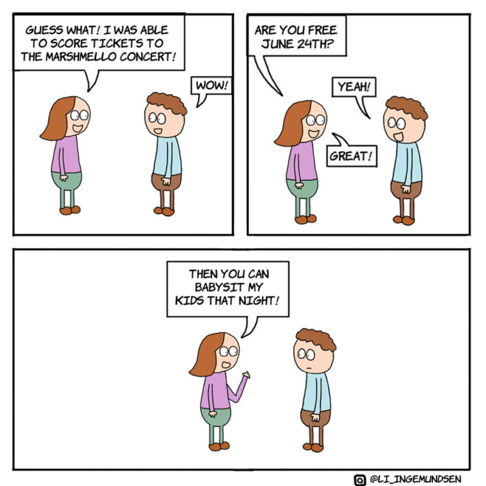 20 Offbeat Comics With A Dark Humor Twist At The End From Cartoonist Linni