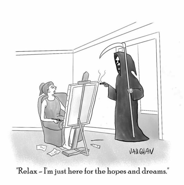 55 Funny Dark Humor Single-Panel Comics From Vaughan Tomlinson