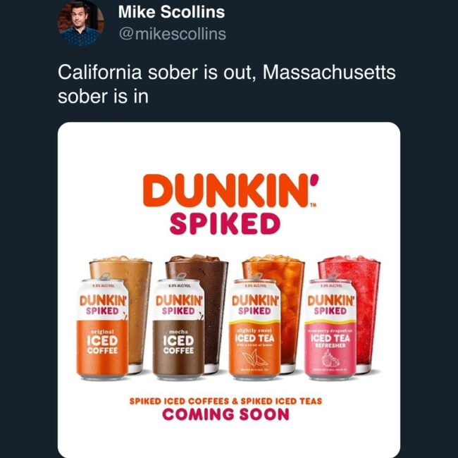 Dunkin' Donuts Is Releasing An Alcoholic Iced Coffee Called "Dunkin ...