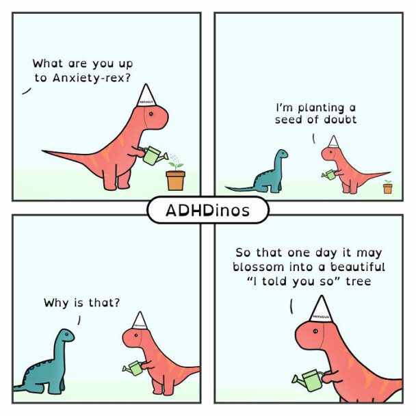 40 Comics From ADHDinos That Makes Living With ADHD Hilariously Relatable