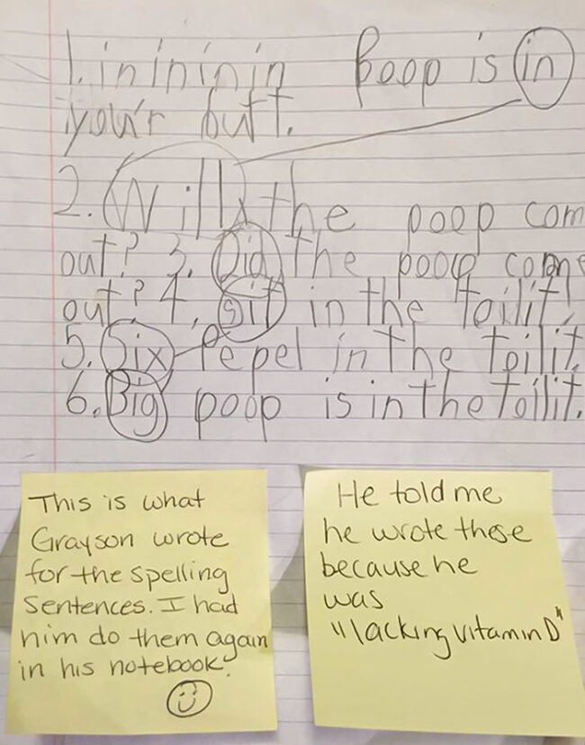 30 Hilarious Notes From Kids Parents Felt Compelled To Share With The ...