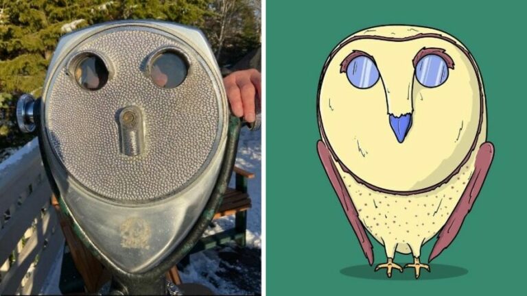 Cartoonist Takes Examples Of Pareidolia And Turns Them Into Funny ...