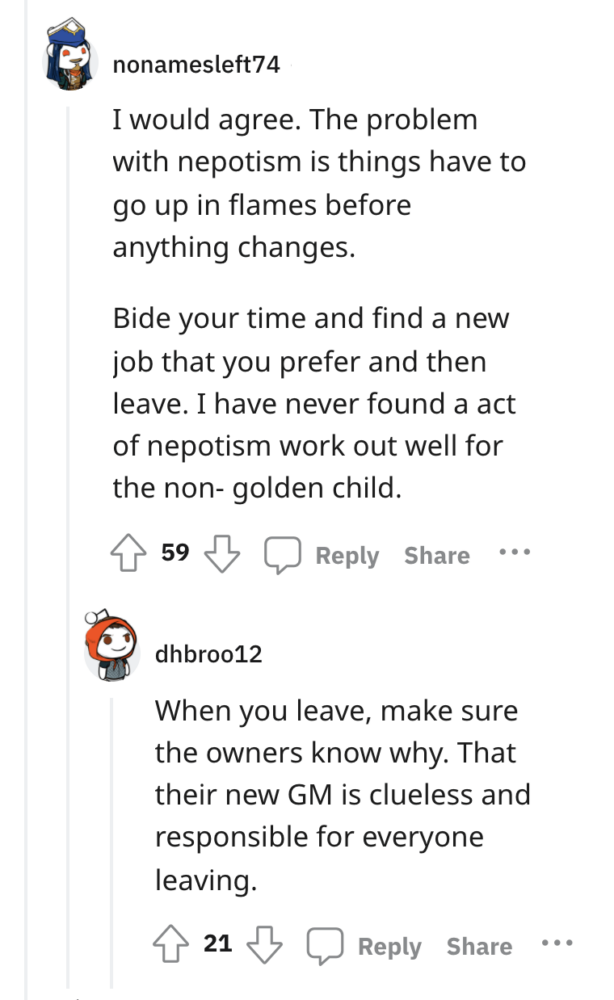 Restaurant Worker Shares Their Nightmare Experience Working For A Nepotism Hire Boss Who Had ...