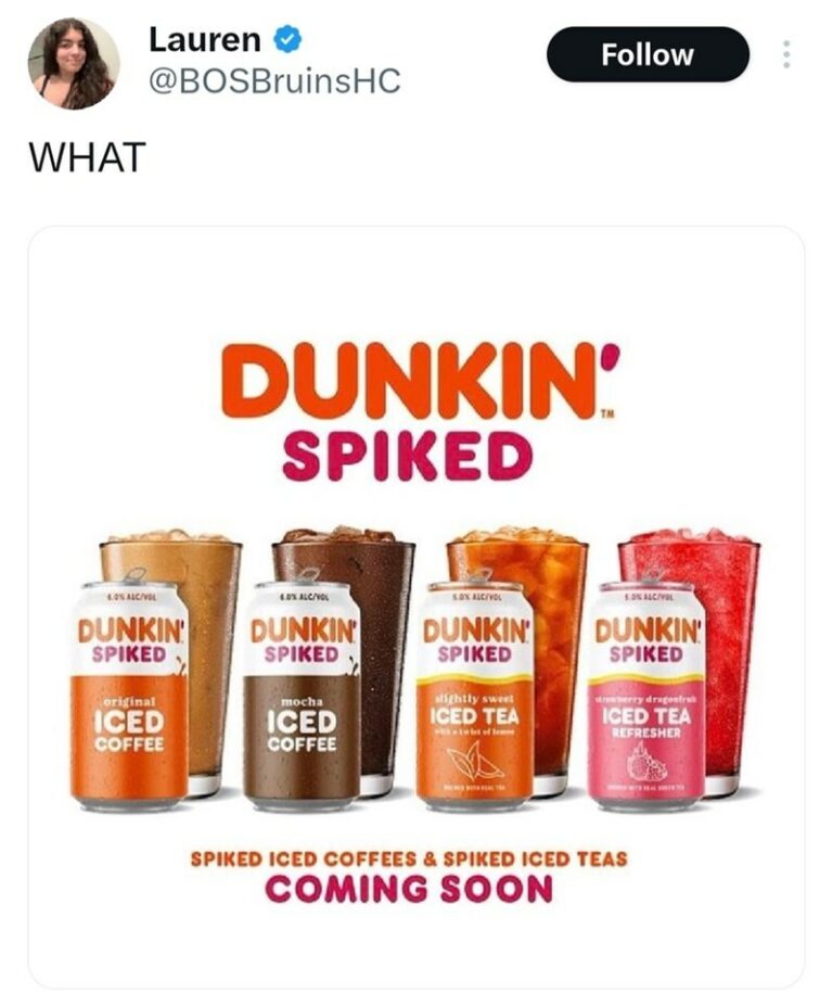 Dunkin' Donuts Is Releasing An Alcoholic Iced Coffee Called "Dunkin ...