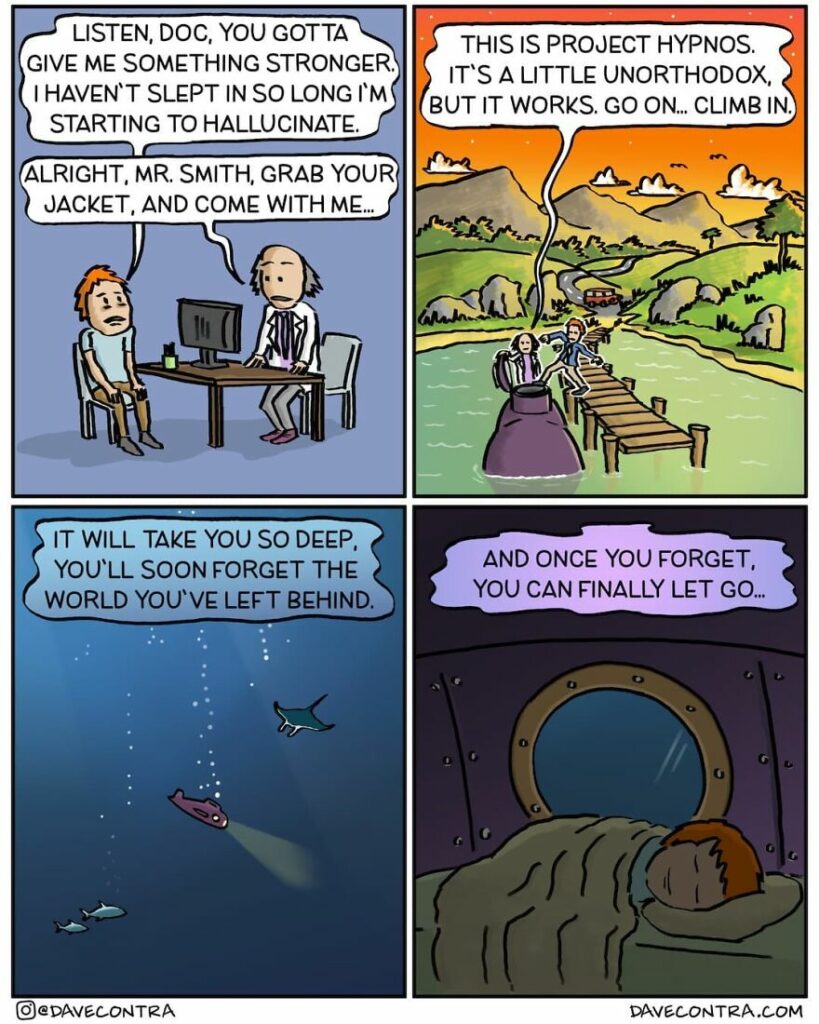 50 New Funny Dark Humor Comics With Unexpected Twists From Dave Contra