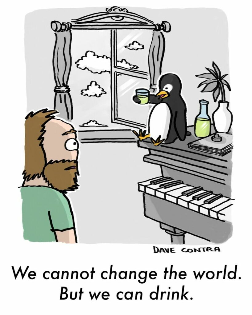 50 New Funny Dark Humor Comics With Unexpected Twists From Dave Contra