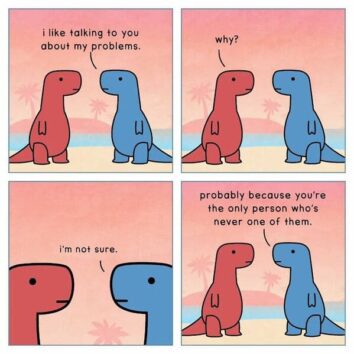 40 Wholesome Comics From 'Dinosaur Couch' That'll Warm Your Heart