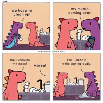 40 Wholesome Comics From 'Dinosaur Couch' That'll Warm Your Heart