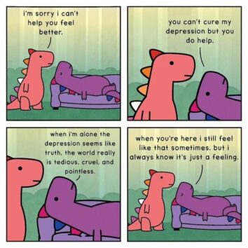 40 Wholesome Comics From 'Dinosaur Couch' That'll Warm Your Heart