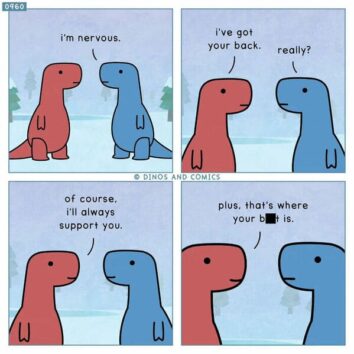 40 Wholesome Comics From 'Dinosaur Couch' That'll Warm Your Heart