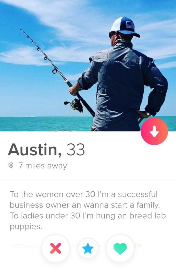 40 Hilarious Tinder Profiles That Prove If You Keep Swiping You'll Find ...