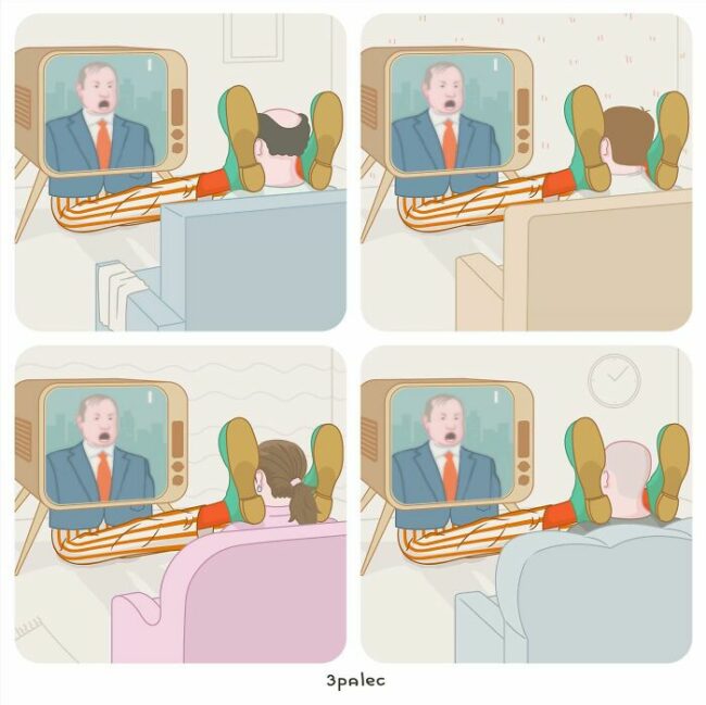 32 Satirical Comics That Challenge Social Norms With Dark Humor From 3Palec