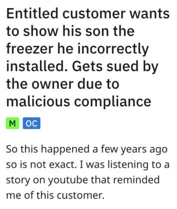 Waiter Maliciously Complies With Customer Who Demands To Tour The Walk ...