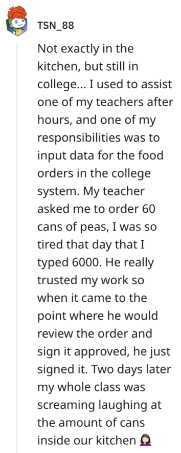 20+ Chefs Share The Biggest, Funniest Mistakes They Ever Made In The ...