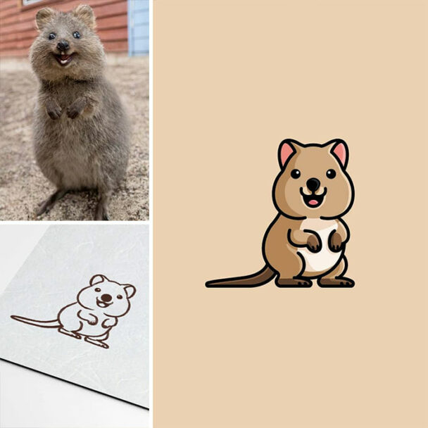 45 Cool Logo Designs Pictured Next To The Inspiration For Them