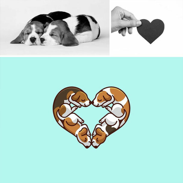 45 Cool Logo Designs Pictured Next To The Inspiration For Them