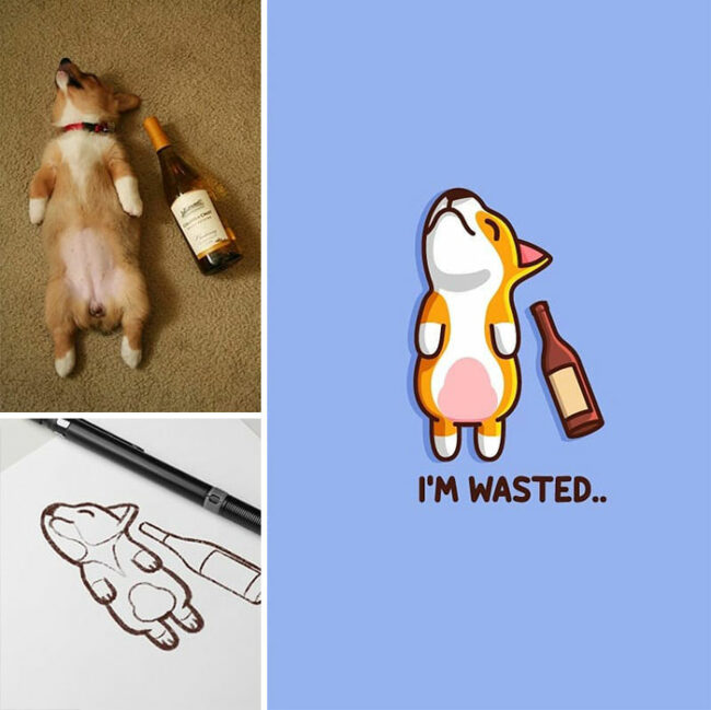 45 Cool Logo Designs Pictured Next To The Inspiration For Them