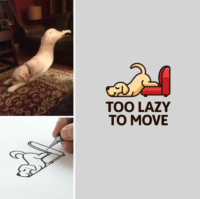 45 Cool Logo Designs Pictured Next To The Inspiration For Them