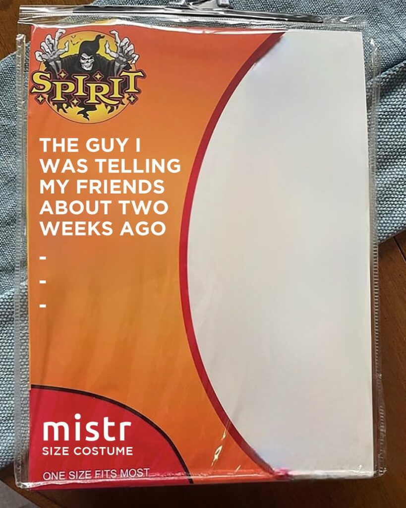 60 Funniest Fake Spirit Halloween Costume Memes