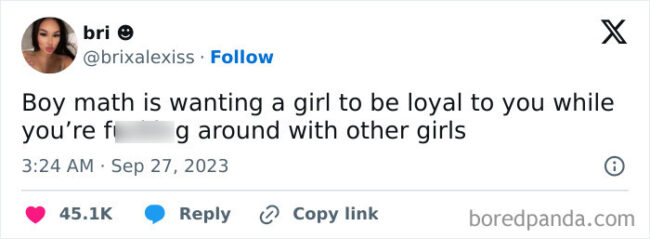 40 Funny And Ridiculous Examples Of "Boy Math" Being Shared By Women