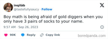 40 Funny And Ridiculous Examples Of "Boy Math" Being Shared By Women